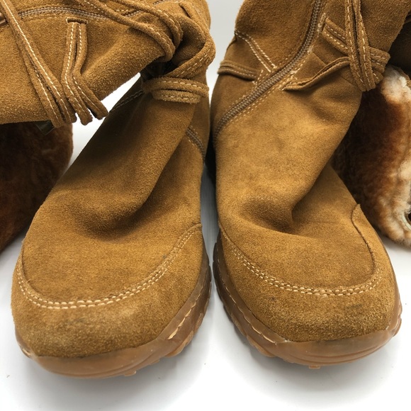 Ruff Hewn | Shoes | Ruff Hewn Fiona Suede Leather Boots Tan | Poshmark